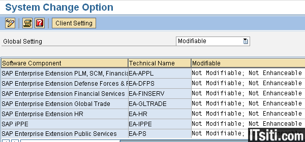 SAP Error in Object Editing